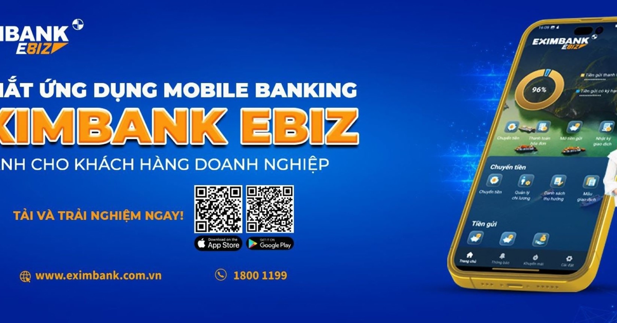 Eximbank ra mắt ứng dụng Mobile Banking Eximbank EBiz dành cho doanh nghiệp - VnEconomy