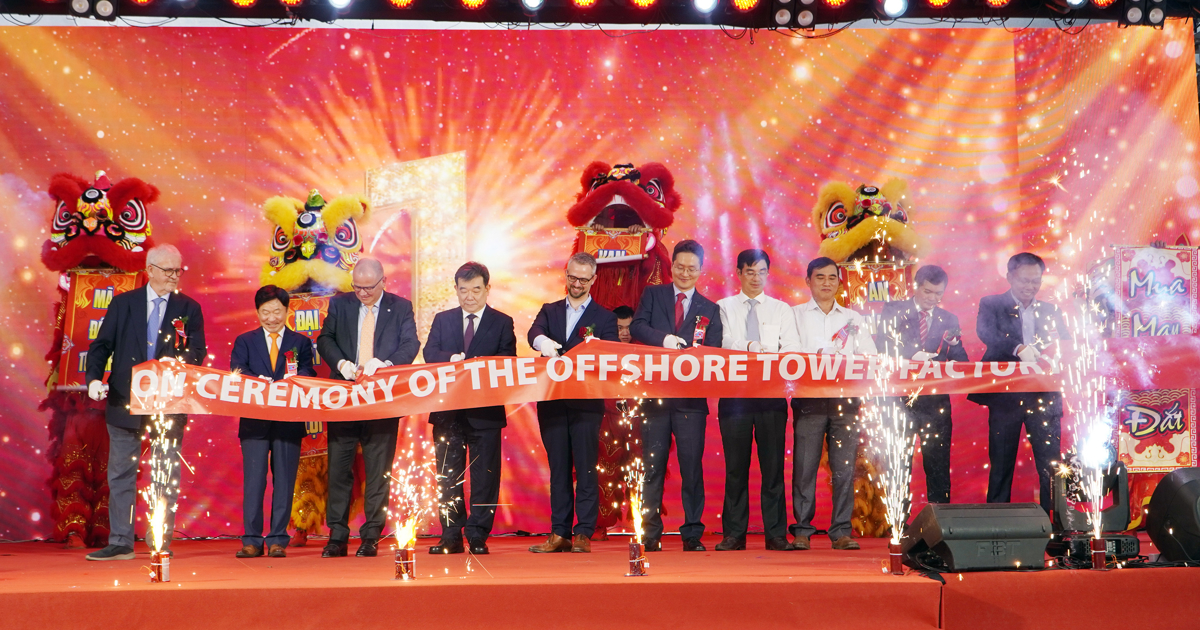 CS Wind Vietnam Unveils Southeast Asia's Largest Offshore Wind Tower ...