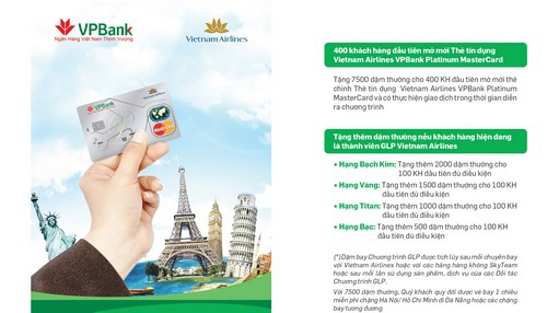 Mở thẻ tín dụng VPBank, nhận ngay 7.500 dặm bay - Nhịp sống kinh tế ...