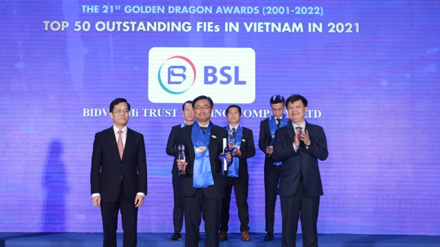 BIDV-SuMi TRUST Leasing (BSL) được vinh danh là “Nhà cung cấp Dịch vụ ...