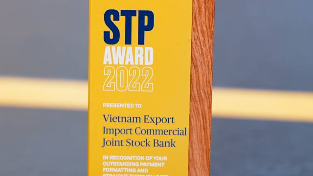 Eximbank được vinh danh giải thưởng "Chất lượng Thanh toán Quốc tế xuất ...