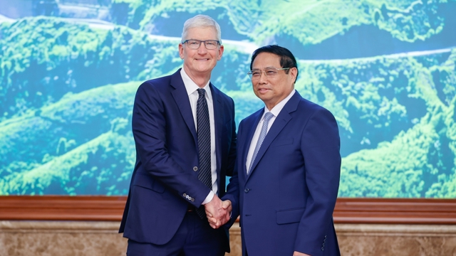 Thủ tướng đề nghị CEO Tim Cook xác định Việt Nam là cứ điểm của Apple ...