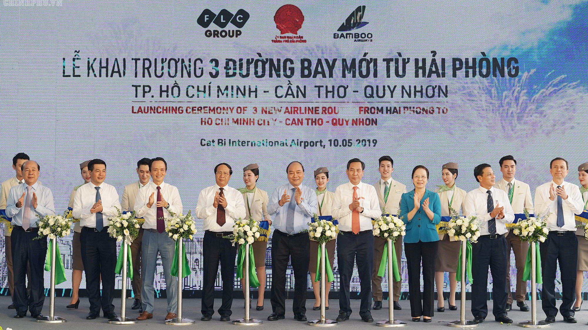 Thủ tướng cắt băng khai trương 3 đường bay từ Hải Phòng của Bamboo ...
