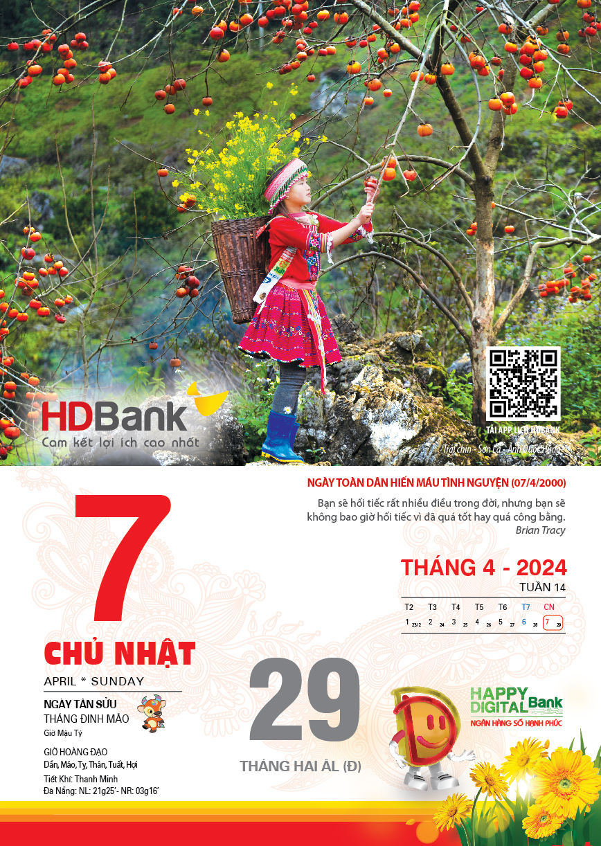 Mong ước tương lai tốt đẹp, vững bền qua bộ lịch HDBank 2024 - VnEconomy