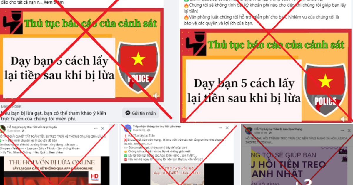 Nhiều hội nhóm lừa đảo thu hồi nợ, lấy lại tiền lừa đảo trên mạng xã ...