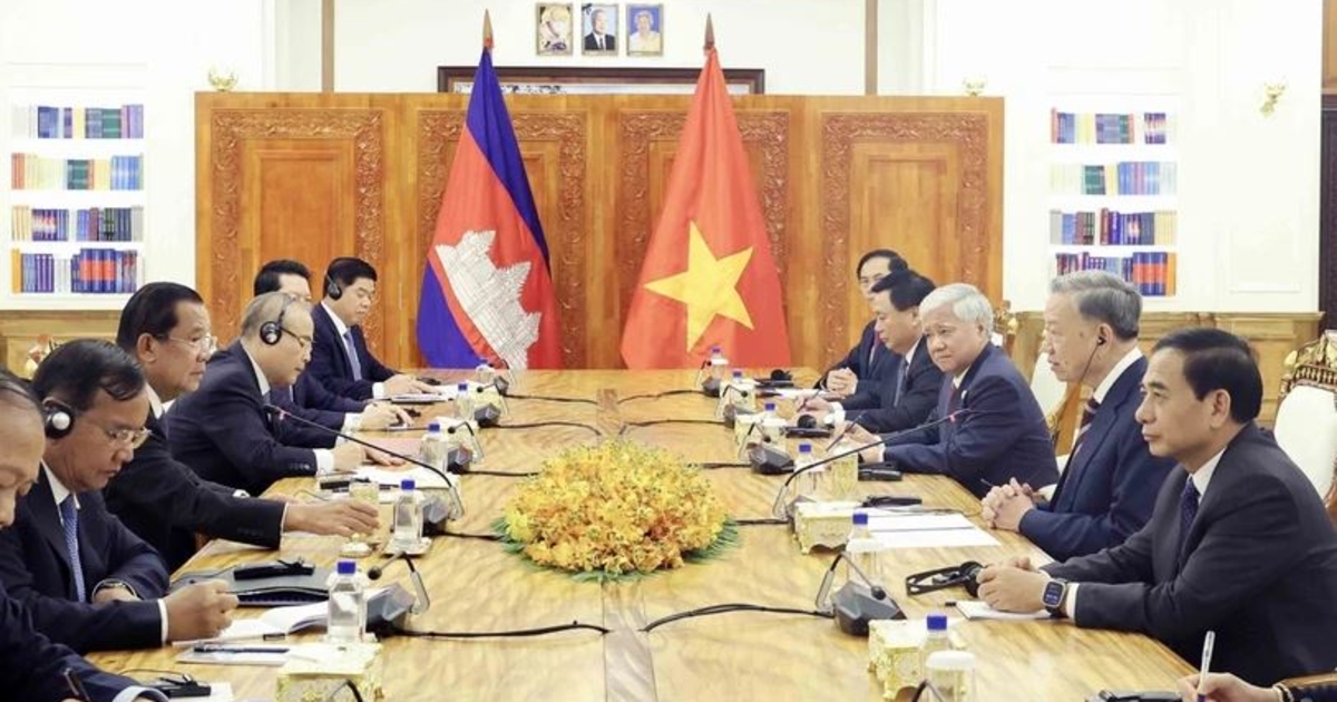 Talks between President To Lam and President of CPP and President of ...