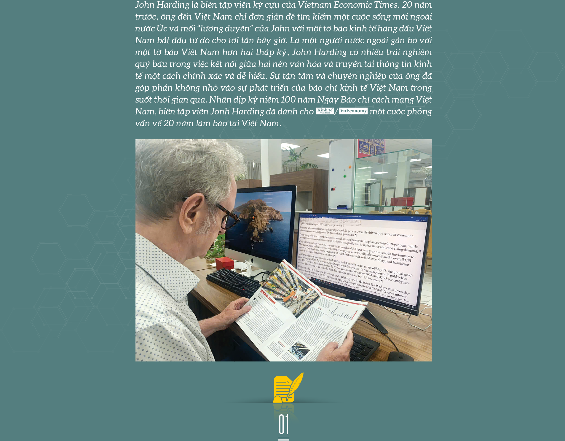 Jonh Harding - Một người Úc miệt mài làm báo tại Việt Nam